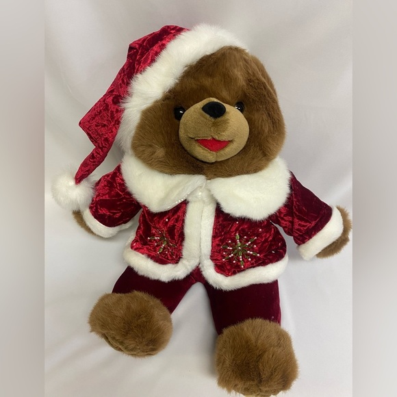 dandee | Holiday | 205 Snowflake Teddy Brown Bear Holiday Plush Stuffed ...